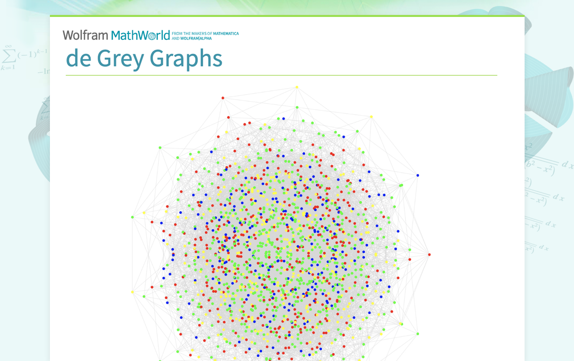 de Grey Graphs -- from Wolfram MathWorld